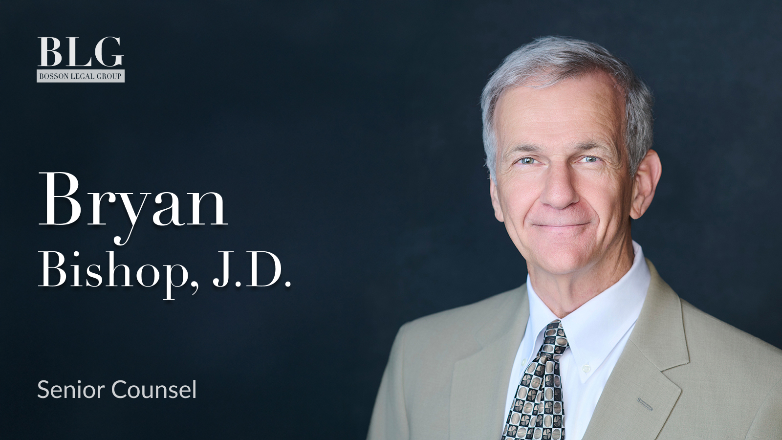 Bryan Bishop, J.D. - Senior Counsel - Bosson Legal Group